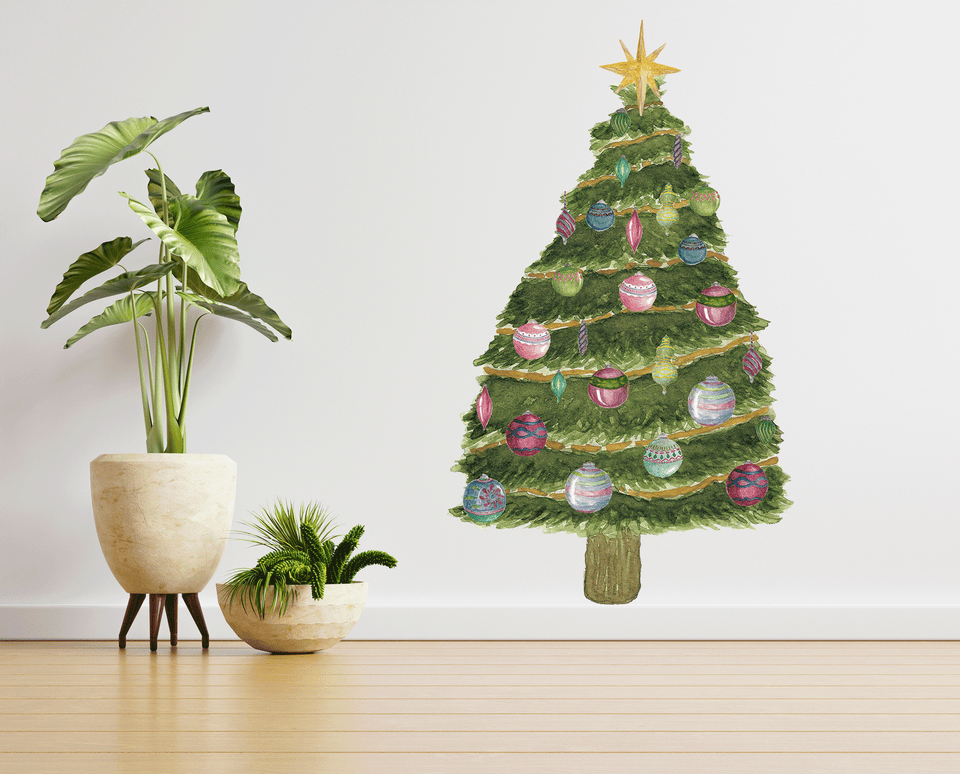 Christmas Tree Wall Decal Melbourne | The Print Company