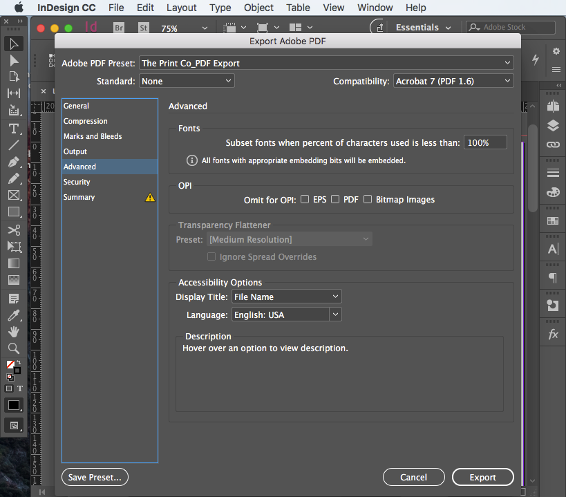 Print Specifications for Printing Files | The Print Company