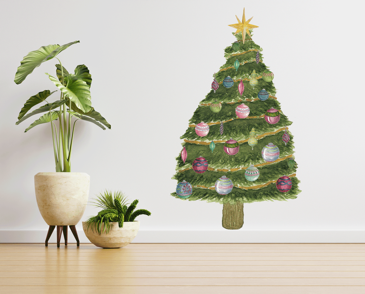Christmas Tree Wall Decal Melbourne | The Print Company